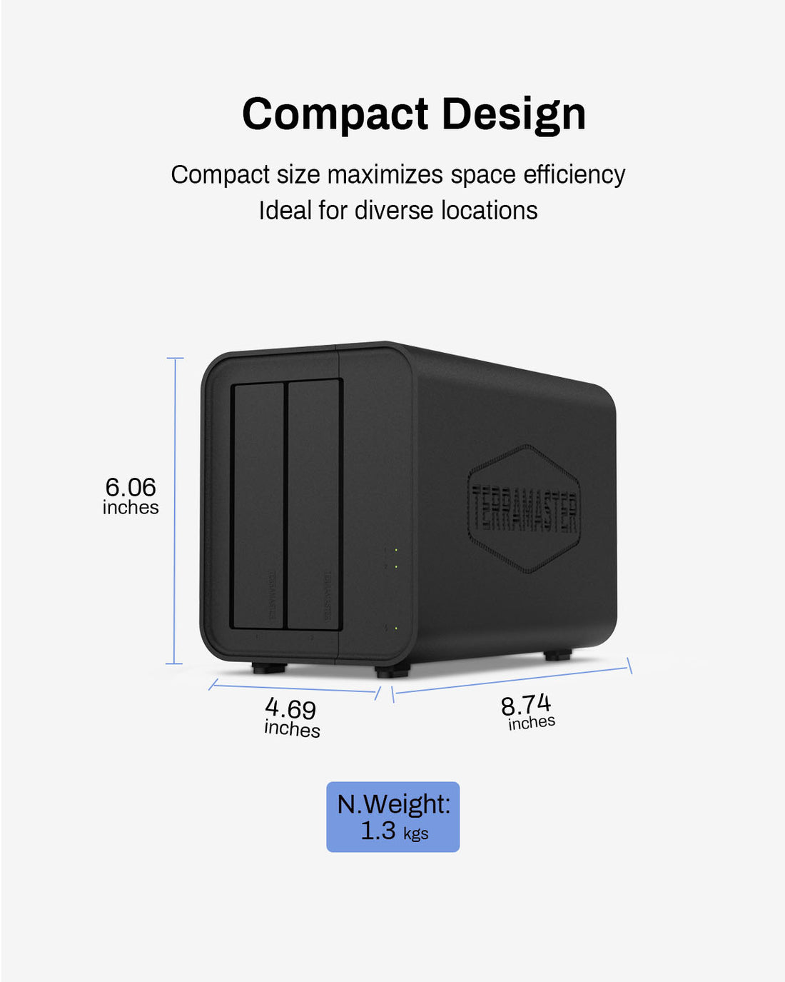 TERRAMASTER D2-320 USB RAID Enclosure, 10Gbps RAID Storage ...